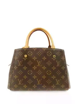 LOUIS VUITTON Bb Montaigne Monogram Canvas Tote Bag