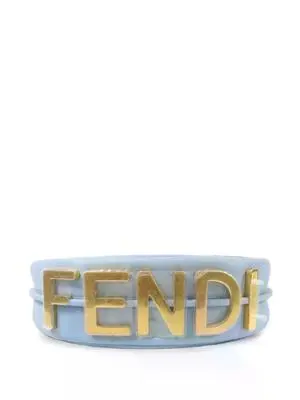 Fendi Fendigraphy Lettering Shoulder Bag - Blue