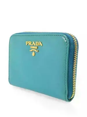 Prada Saffiano Leather Coin Case - Green