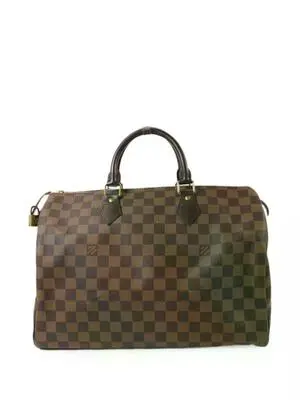 LOUIS VUITTON Damier Speedy 35 Luggage Bag - Brown