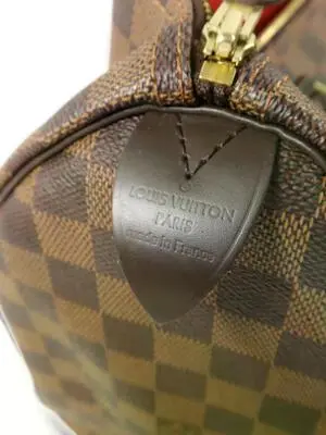 LOUIS VUITTON Damier Speedy 35 Luggage Bag - Brown