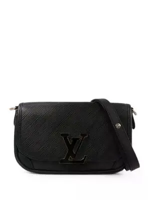 LOUIS VUITTON Buci Epi Leather Shoulder Bag - Black