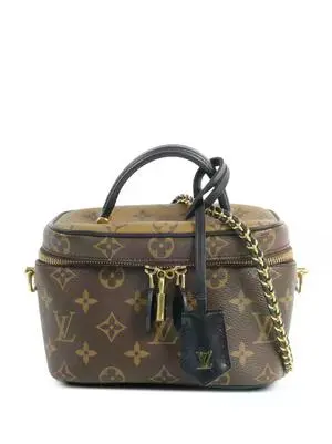 LOUIS VUITTON Monogram Reverse Canvas Vanity Tote Bag - Brown