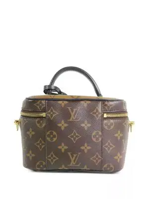 LOUIS VUITTON Monogram Reverse Canvas Vanity Tote Bag - Brown