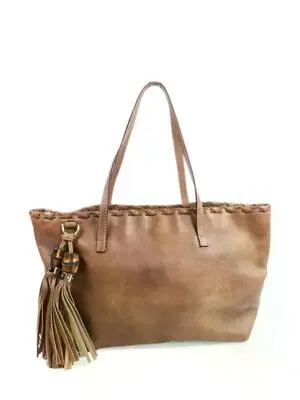 Gucci Tassel Tote Bag - Brown