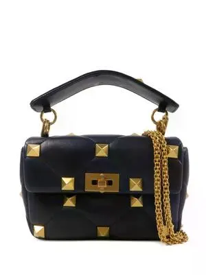 Valentino Garavani Roman Stud Satchel Bag - Blue
