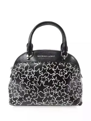 Michael Kors Small Emmy Dome Satchel Tote Bag With Star Print