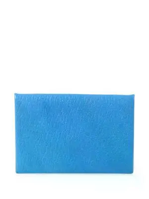 Hermès Calvi Card Holder - Blue