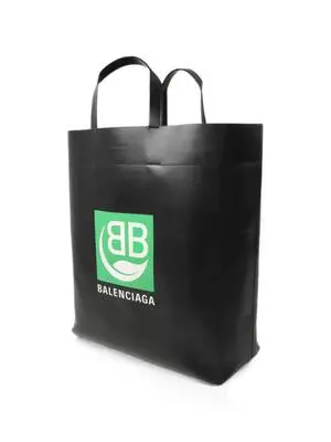 Balenciaga Logo Print Tote Bag
