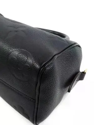 LOUIS VUITTON Monogram Empreinte Speedy Bandouliere Tote Bag - Black