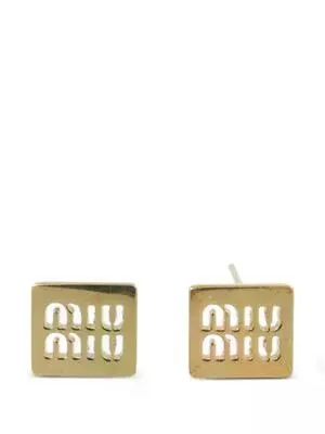 Miu Miu Gold Tone Earrings