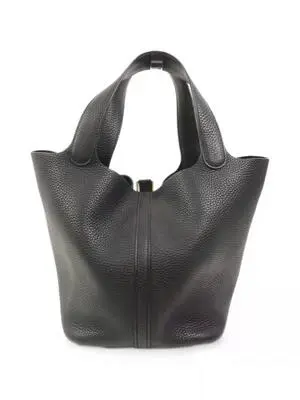 Hermès Mm Picotin Lock Tote Bag - Black