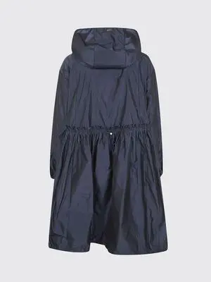 Herno Knee-length Ultralight Nylon Raincoat With Hood And Drawstring - Blue