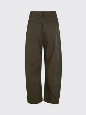 Herno High-waisted Wide-leg Trousers With Belt Loops In Twill
