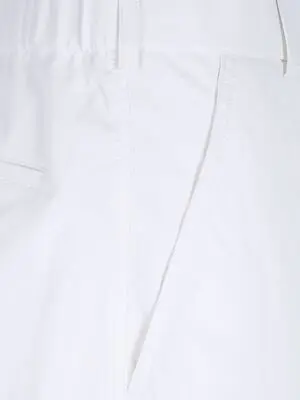 Herno High-waisted Wide-leg Trousers With Belt Loops In Twill