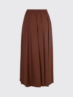 Herno A-line Midi Skirt With High Elasticated Waist - Leather