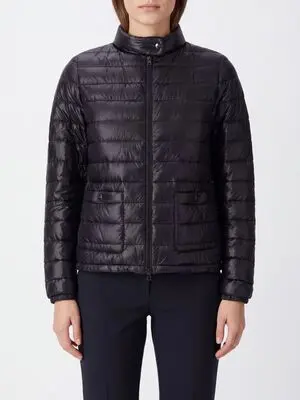 Herno Short Ultralight Nylon Down Jacket With Biker Collar - Black