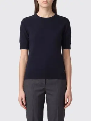 Herno Short-sleeve Crewneck T-shirt In Lyocell And Cotton Blend - Black