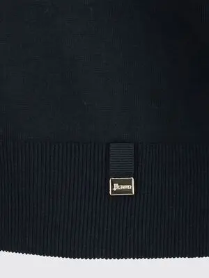 Herno Short-sleeve Crewneck T-shirt In Lyocell And Cotton Blend - Black