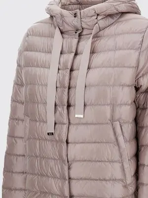 Herno Quilted Ultra-light Nylon Short Down Jacket With Hood - Blush Pink