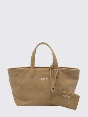 A.p.c. Canvas Shoulder Bag - Beige