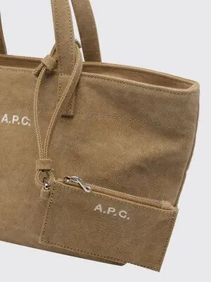 A.p.c. Canvas Shoulder Bag - Beige