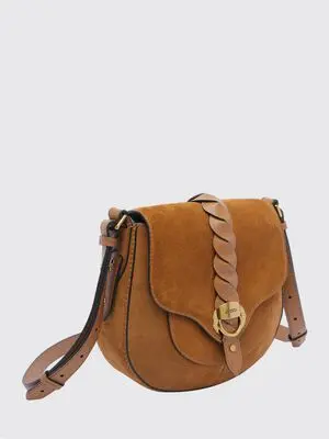 Isabel Marant Étoile Altay Suede Crossbody Bag With Woven Details - Brown