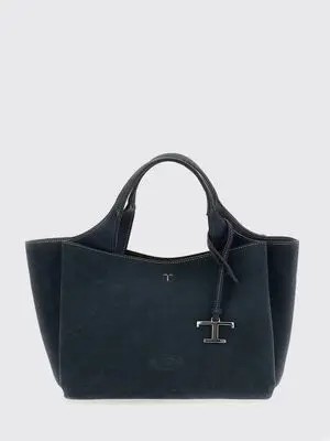 TOD'S Tod's Suede Calf Leather Handbag With Removable Shoulder Strap Blue