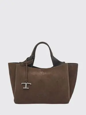 TOD'S Tod's Suede Calf Leather Handbag With Removable Shoulder Strap Brown