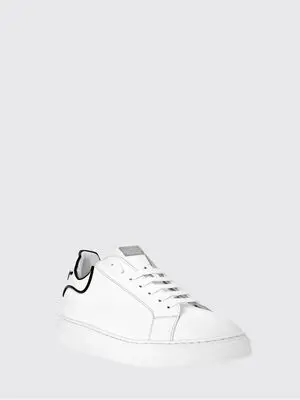 Philipp Plein Big Bang Skull Low-top Sneakers In Smooth Leather - White