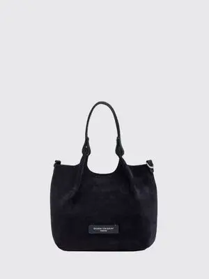 GIANNI CHIARINI Dua Mini Suede Calfskin Handbag With Double Handle
