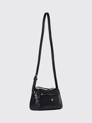 GIANNI CHIARINI Cleo Leather Shoulder Bag With Braided Removable Handle - Black