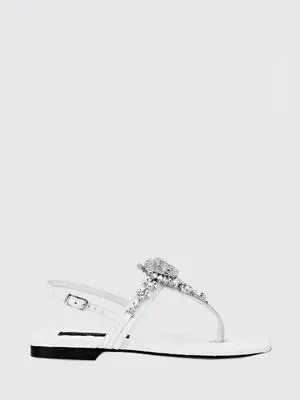 Philipp Plein Flat Sandal - White