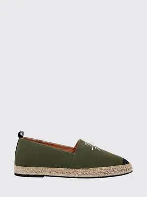 Philipp Plein Cotton Canvas Espadrilles With Logo And Jute Sole - Green