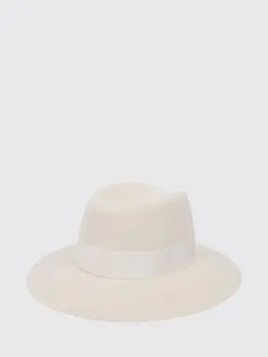 MAISON MICHEL Virginie Wide-brim Hat - Pearl