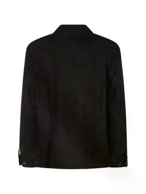 Eleventy Herringbone-pattern Shirt Jacket