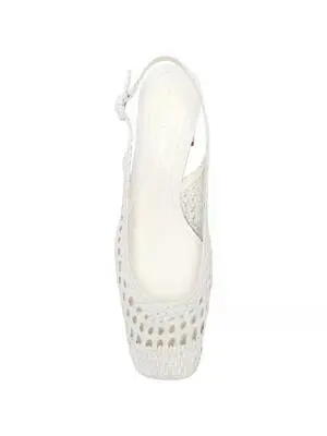 Santoni Woven Slingback Pumps