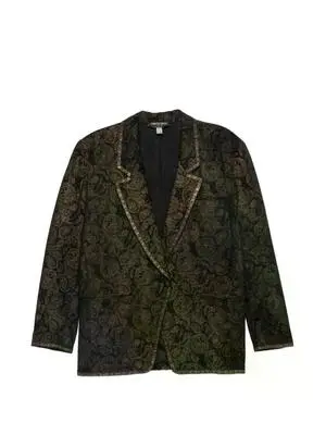 Roberto Cavalli 1970 Paisley-print Blazer - Black