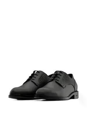 BOSS Micro-pattern Leather Derby Shoes