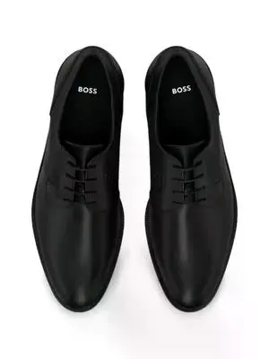 BOSS Micro-pattern Leather Derby Shoes