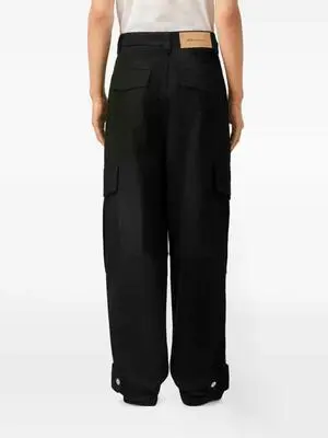 AMI Paris Baggy Fit Cargo Cotton Trousers