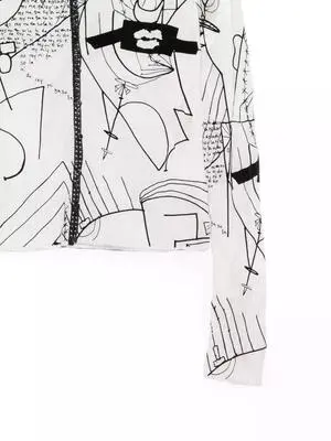 John Galliano 2000s Illustrative-print Cardigan