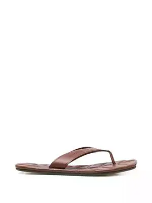 JW Anderson Quilted Leather Slides - Brown