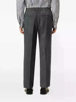 AMI Paris Elasticated-waist Wool Trousers