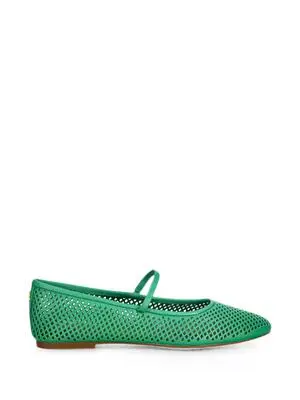 Ralph Lauren Jayna Perforated Ballet Flats - Green
