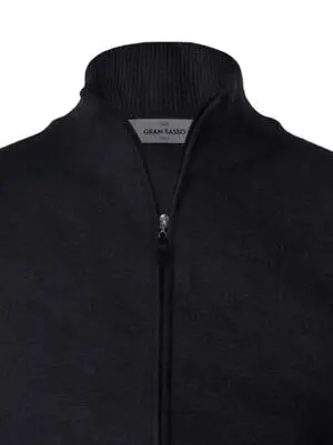 FILERIA Zip-up High-neck Cardigan
