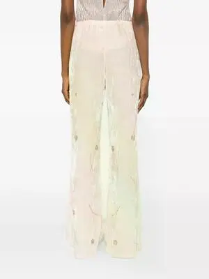 FORTE_FORTE Il Ricamo Embroidered Palazzo Pants