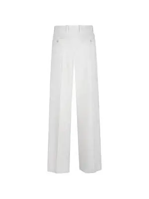 Givenchy Double Pleat Pants In Wool And Mohair - White