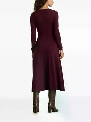 Ralph Lauren A-line Wool Sweater Midi Dress