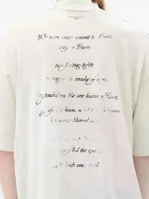 ANN DEMEULEMEESTER Slogan-print T-shirt